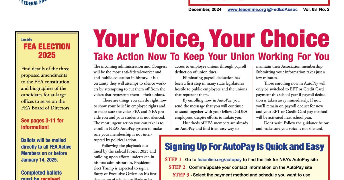 FEA Journal – Winter 2024 | Federal Education Association